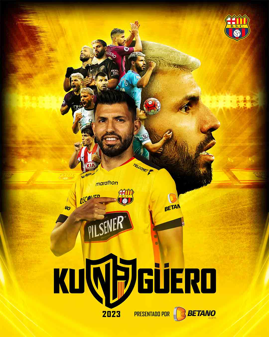 ¡Kun Agüero, Estrella de la NA2023! - Barcelona Sporting Club ¡Kun Agüero, Estrella de la NA2023! - Barcelona Sporting Club