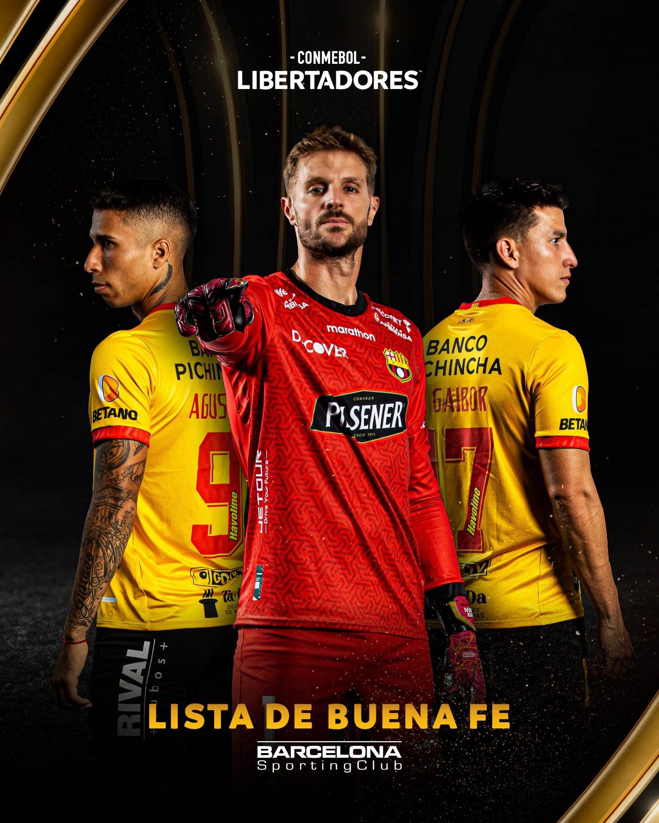 Nómina Conmebol Libertadores - Barcelona Sporting Club