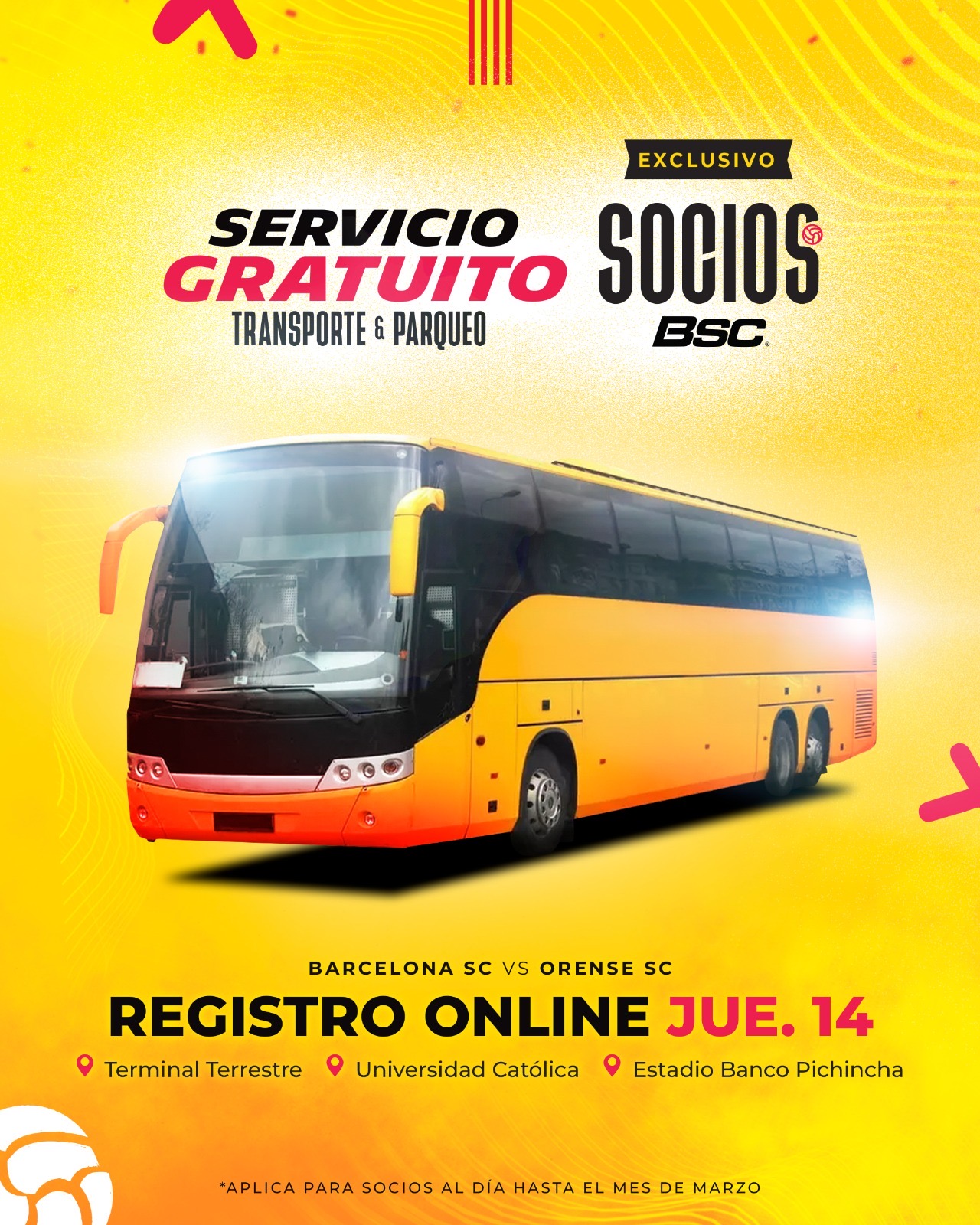 PARQUEOS & BUSES BSC VS. ORE - Barcelona Sporting Club